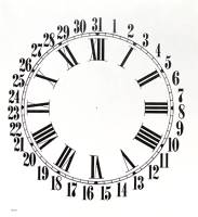 Clock Repair & Replacement Parts - Dials & Related - Paper Dials